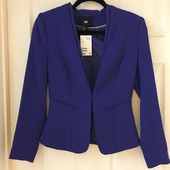H&M | Jackets & Coats | Hm Royal Blue Blazer | Poshmark